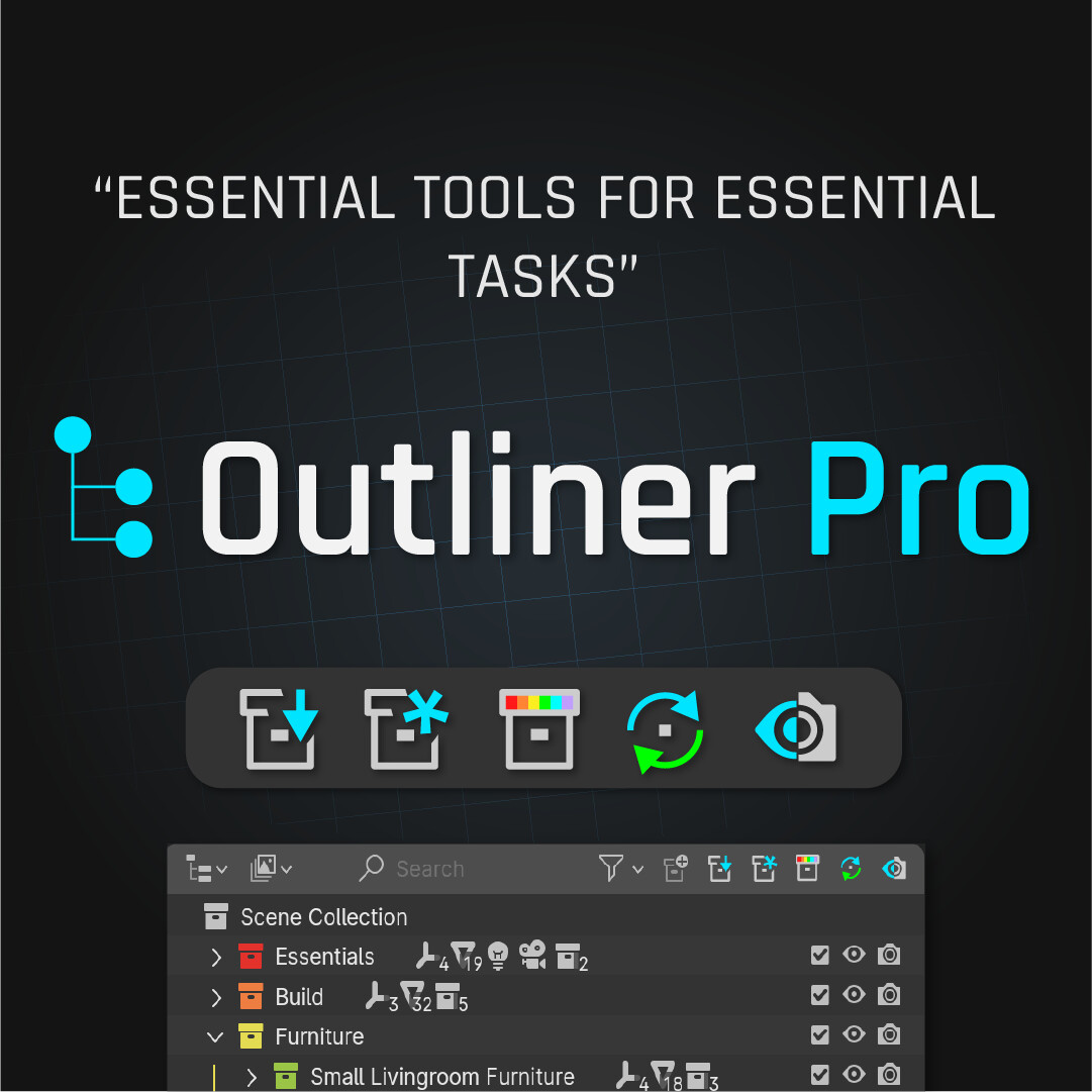 ArtStation - Outliner Pro | Blender Addon
