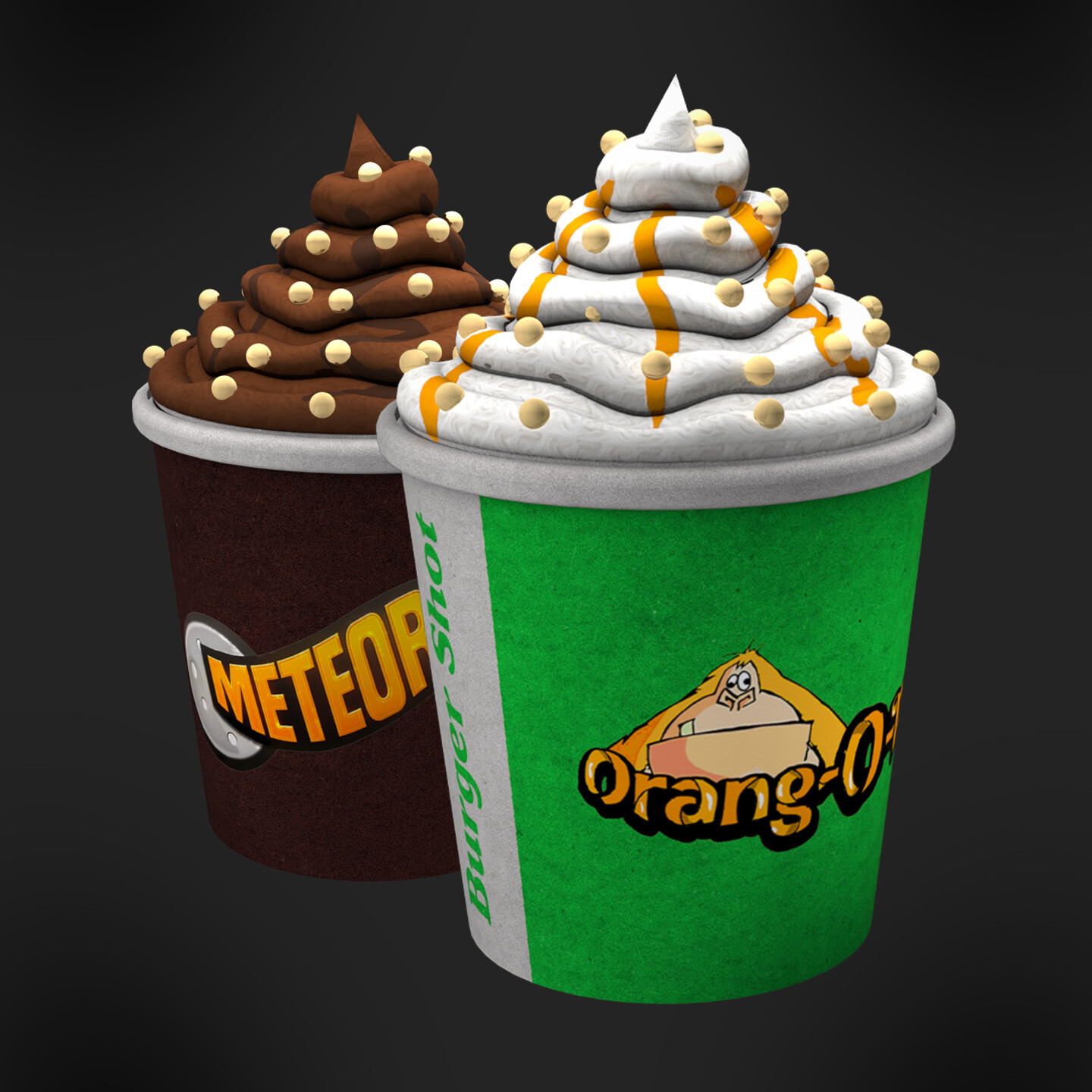ArtStation - BurgerShot Foods 3D Props - Grand Theft Auto V