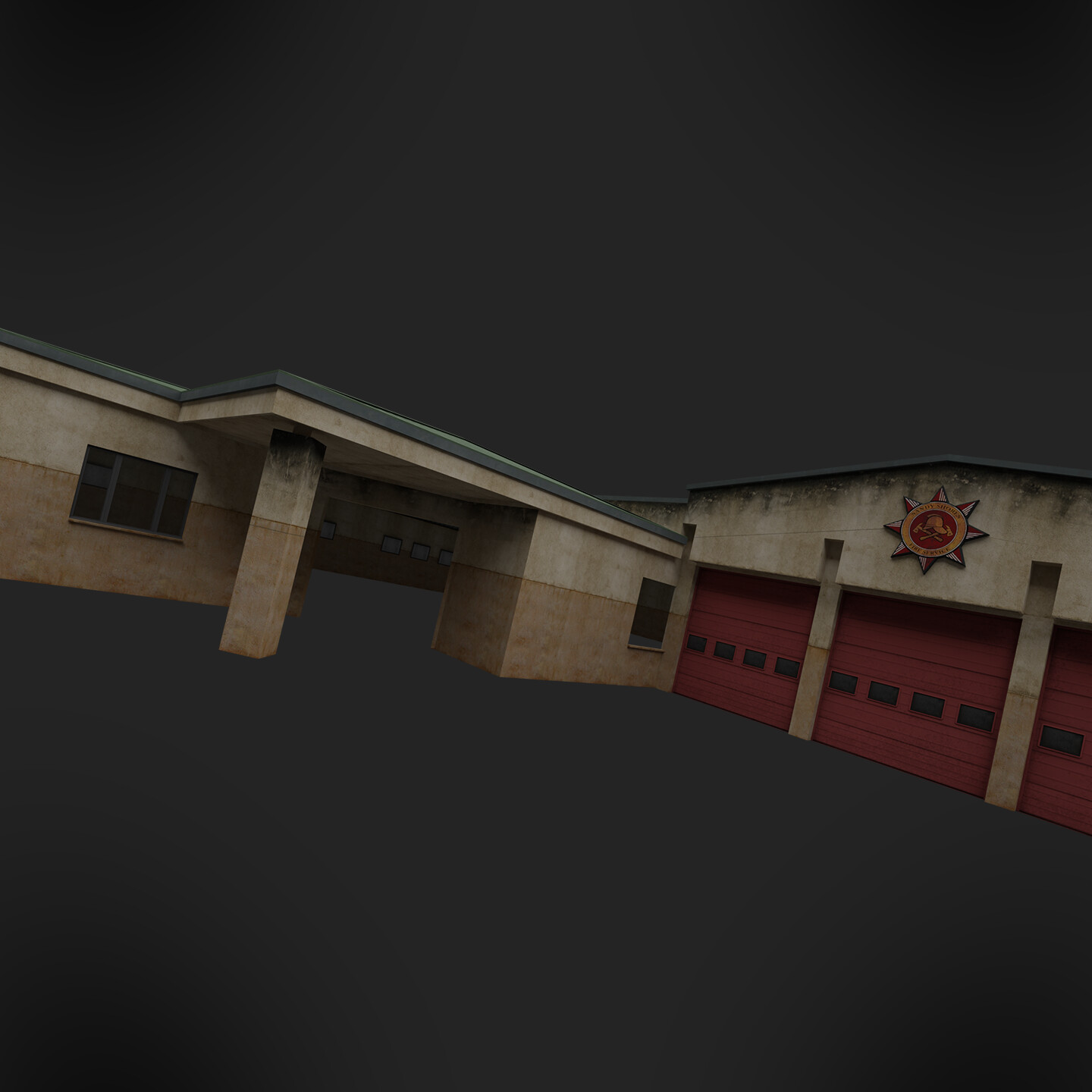 ArtStation - Blaine County Fire station GTA V - Exterior building