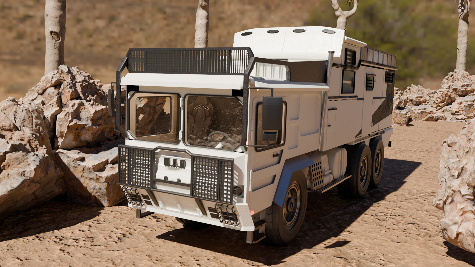ArtStation - MAN KAT 1A1 Camper Truck