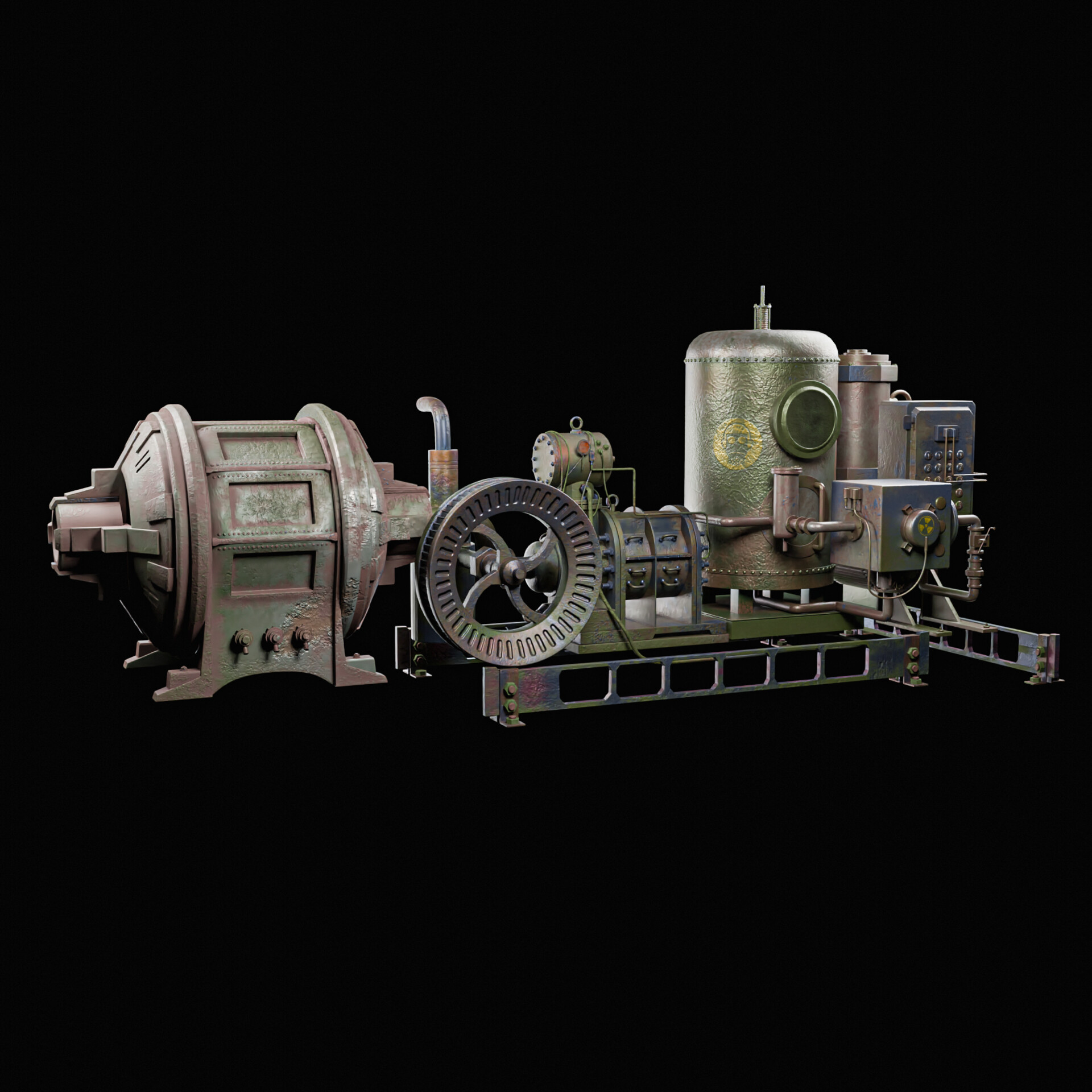 ArtStation - Old rusty Generator