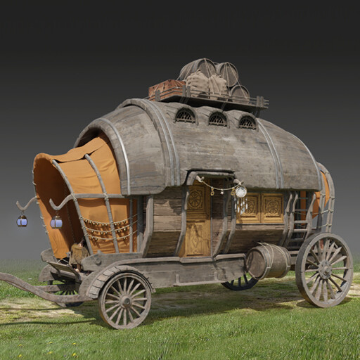 ArtStation - Merchant Wagon