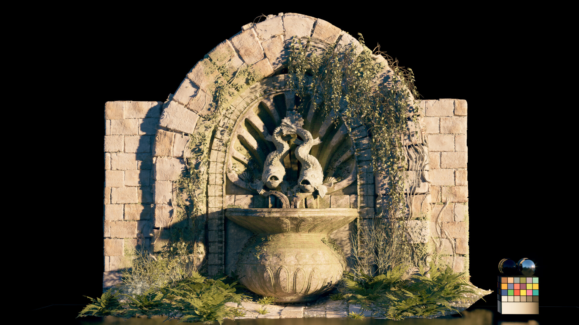 ArtStation - Fish Fountain- 3D asset