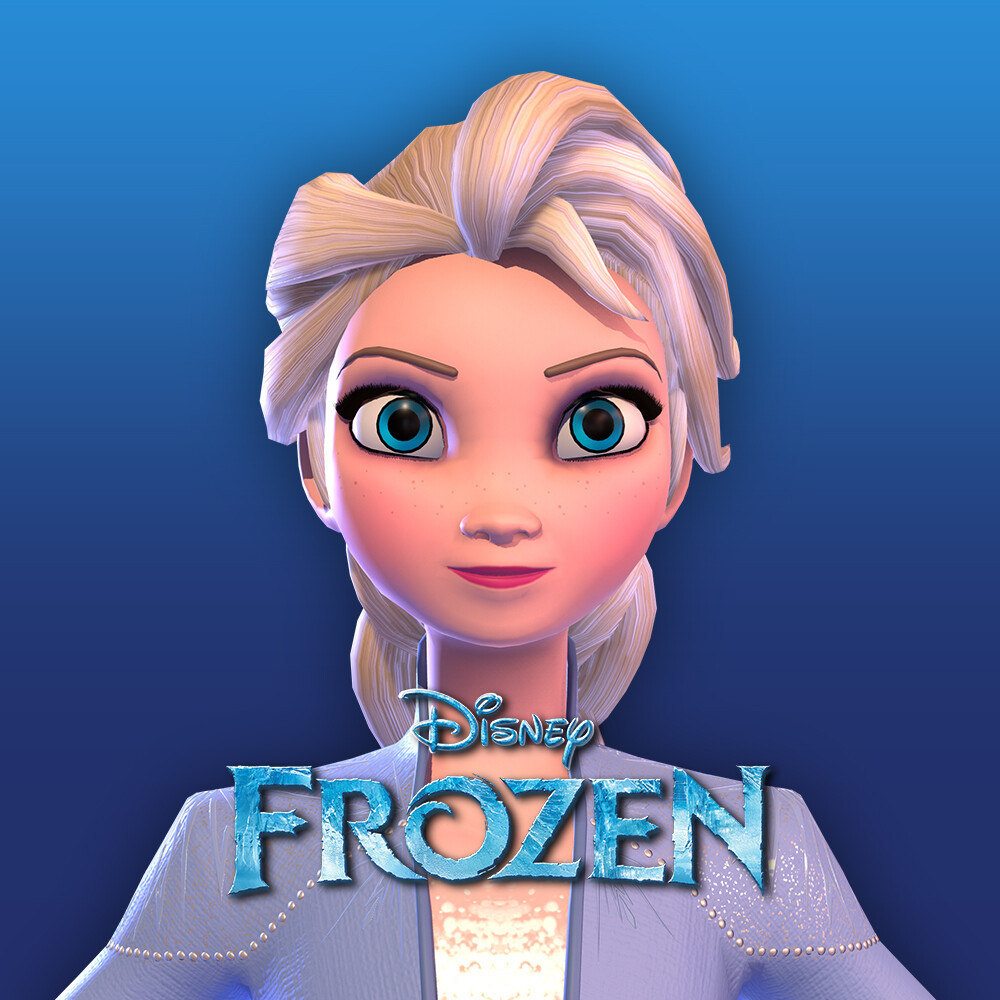 ArtStation - Elsa frozen preproduction videogame asset