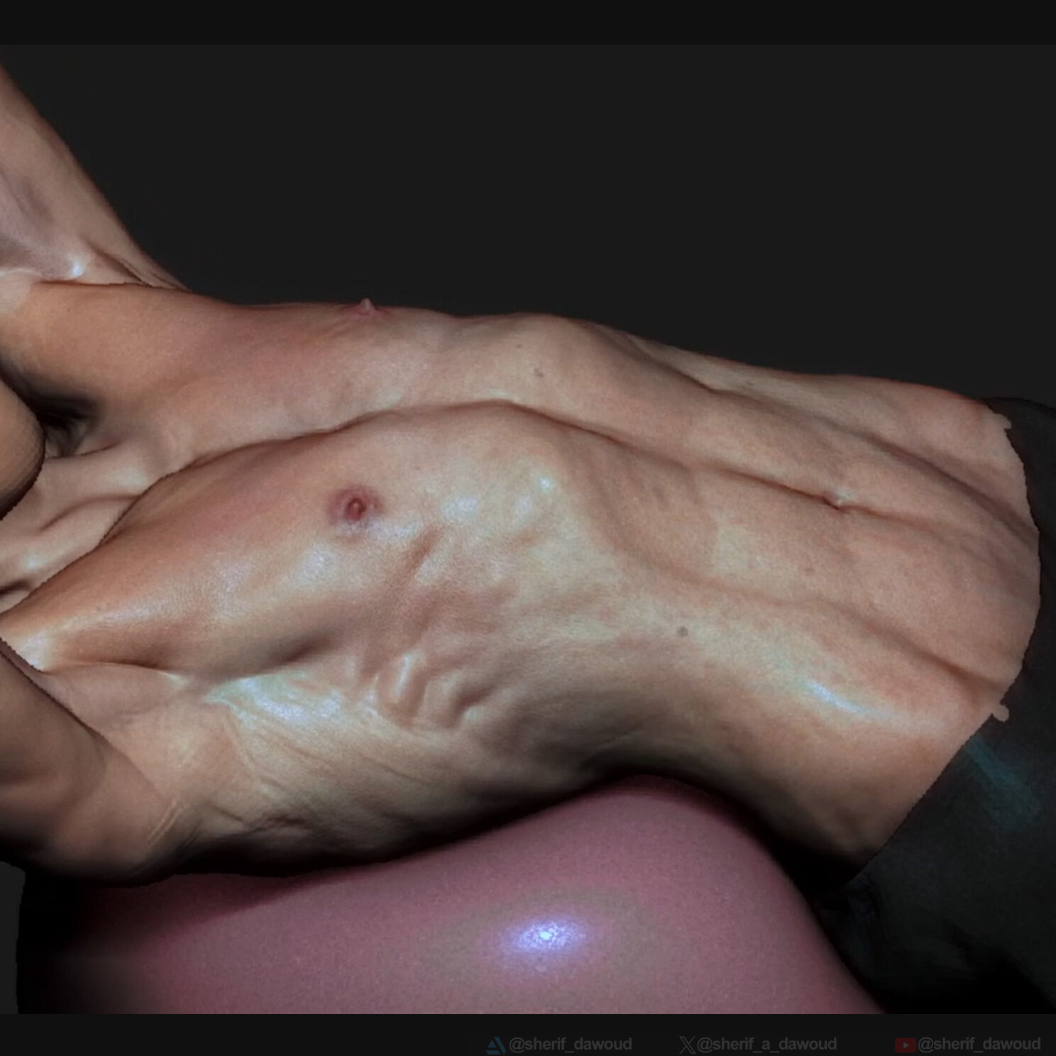 ArtStation - Abs Motion Study - Zbrush