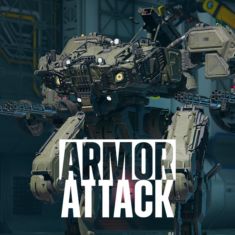 ArtStation - Armor Attack | In-game Robots and Weapons — Hangar