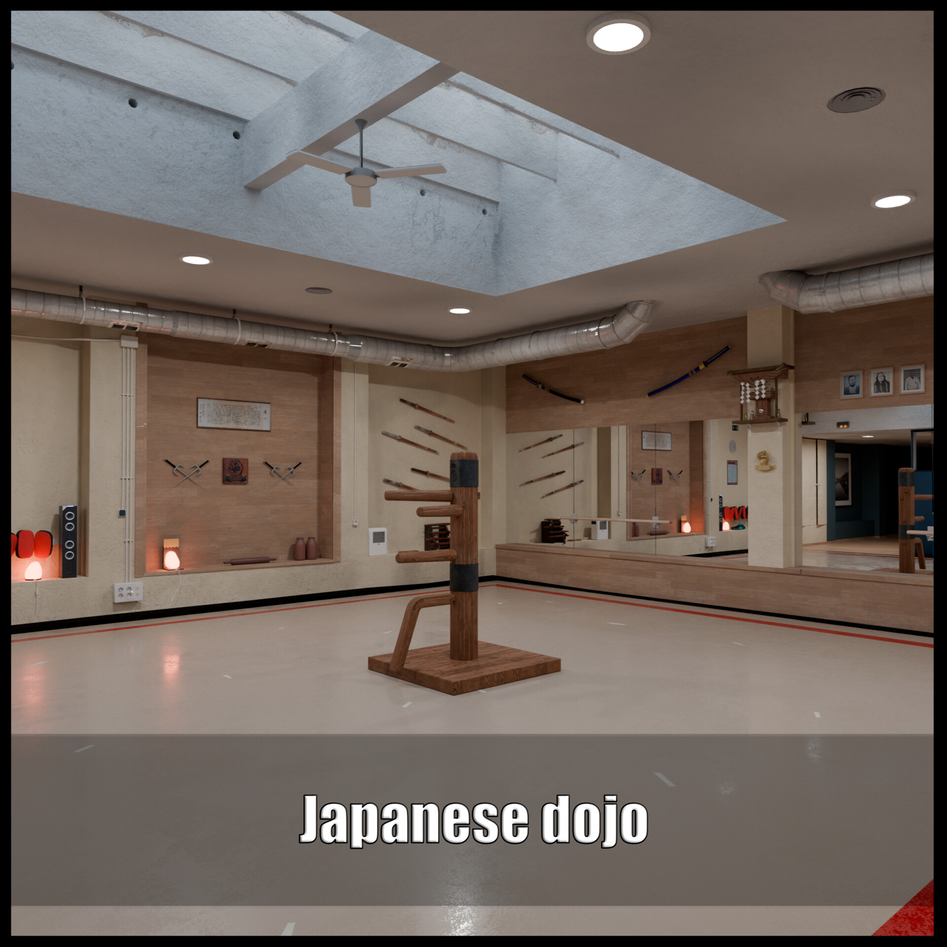 ArtStation - Japanese Dojo 3D (Huwei)