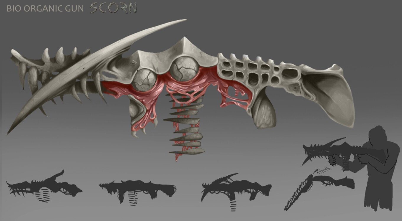 ArtStation - Concept Weapon for Scorn (unofficial)