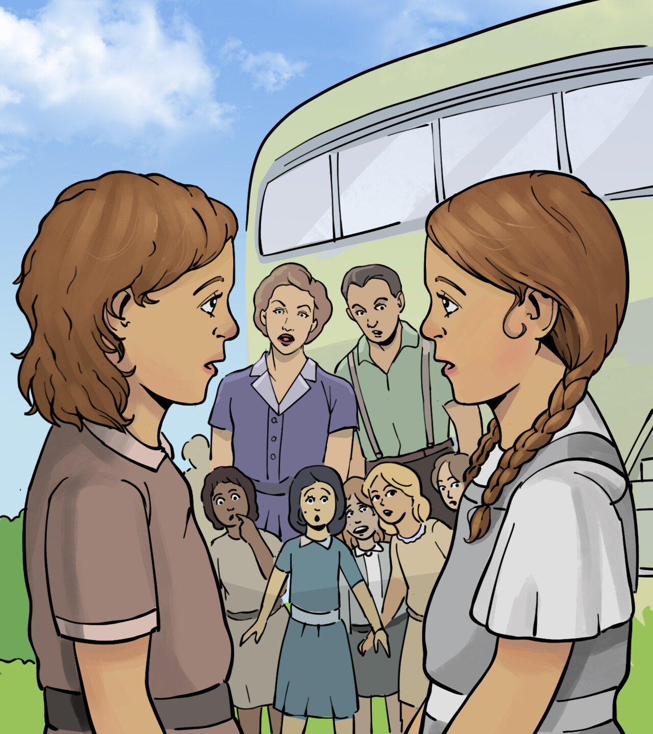 ArtStation - the twins ( the parent trap )