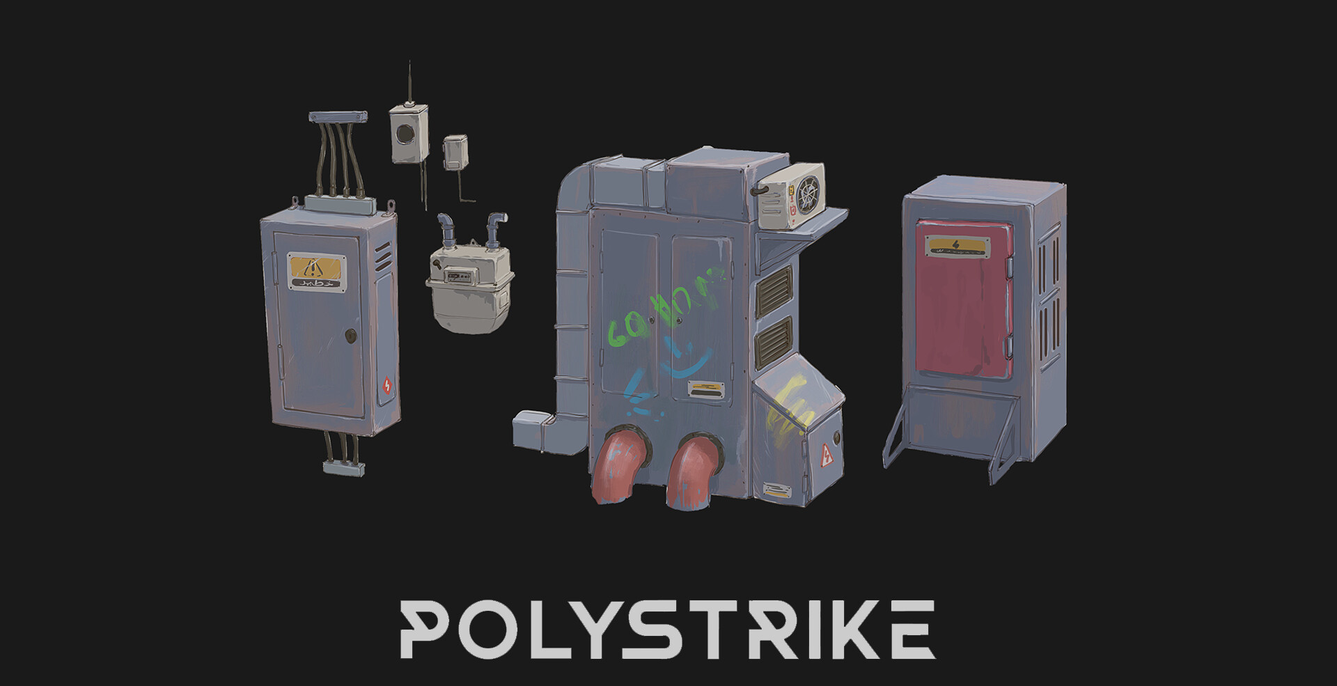 ArtStation - POLYSTRIKE - 2D props