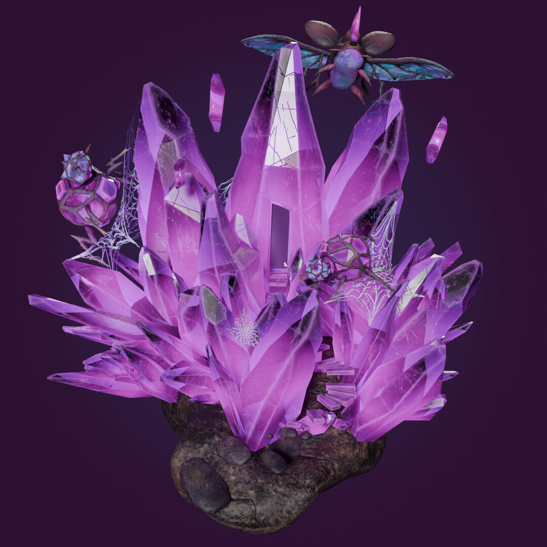 ArtStation - Crystal diorama