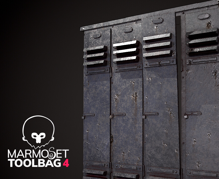 ArtStation - Rusted Locker | Hard Surface | 3D Modelling
