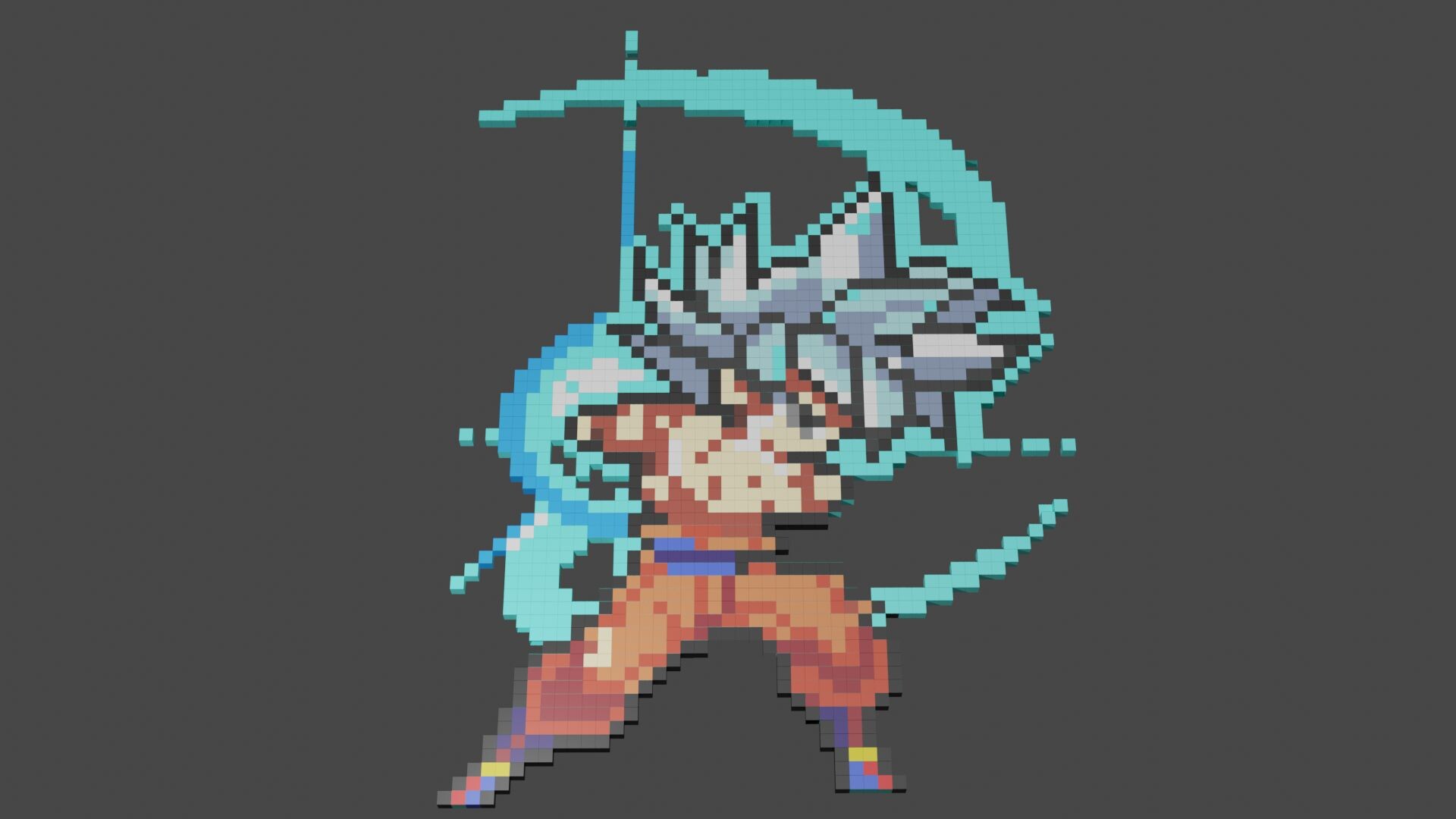 ArtStation - Pixel Art Goku