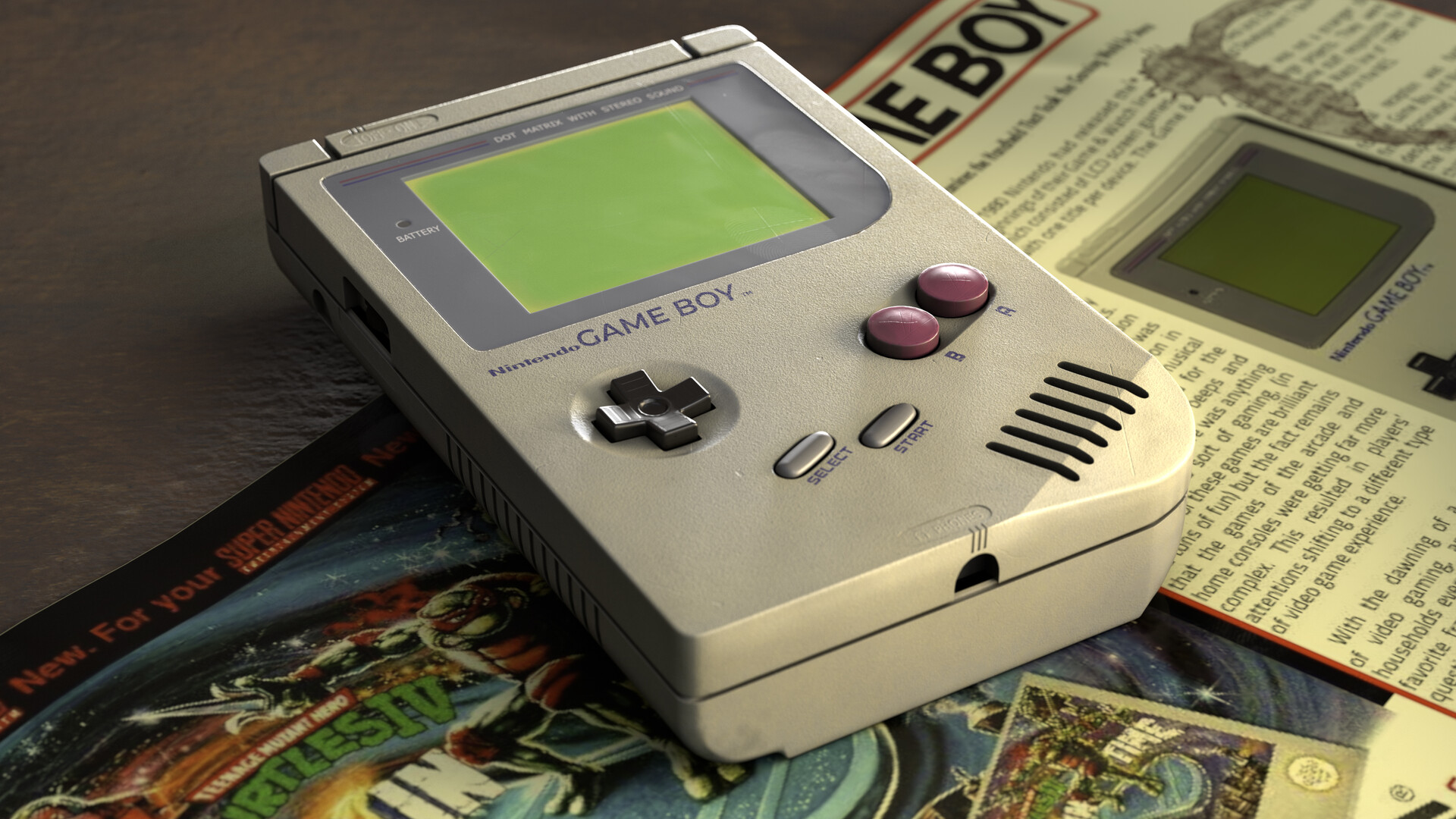 ArtStation - OG Nintendo GameBoy