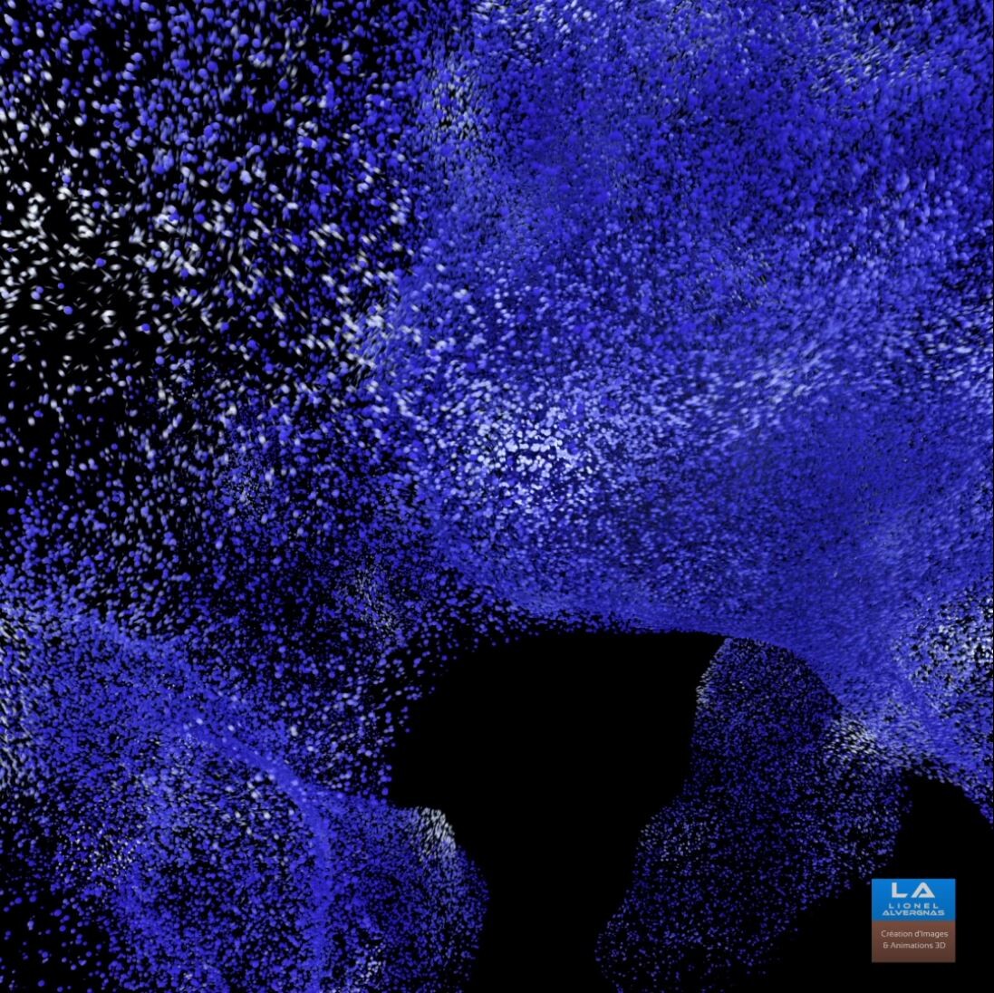 ArtStation - Abstract Particles Flow - Houdini just for fun