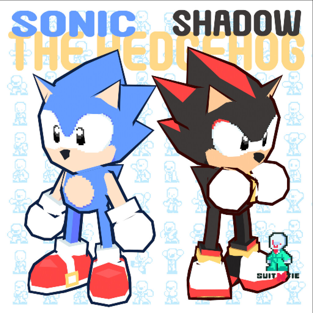 ArtStation - Sonic + Shadow