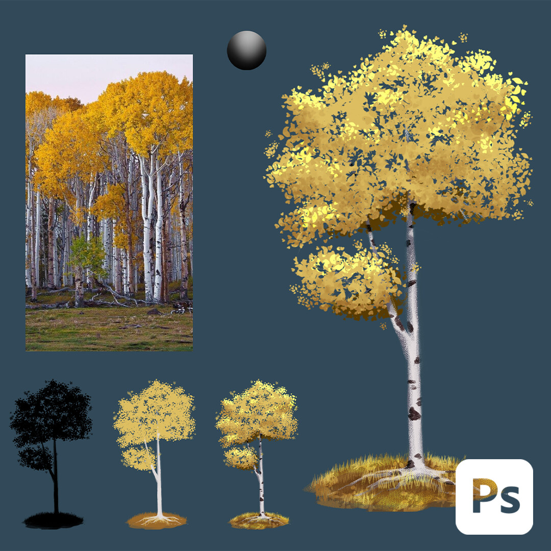 ArtStation - Trees Study