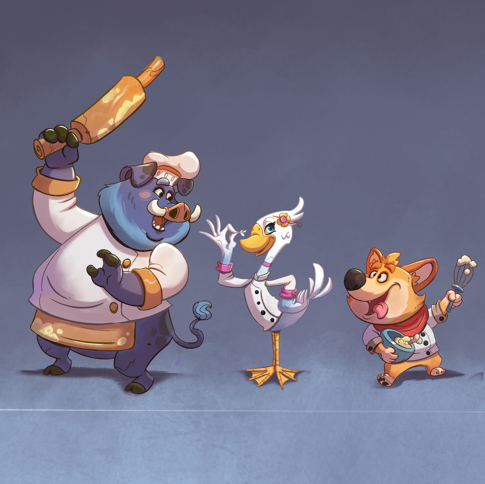ArtStation - Chefs Characters Line up