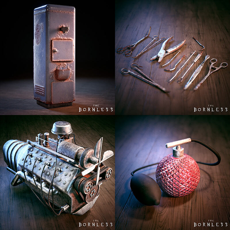 ArtStation - Retro aged prop set (Part 6)