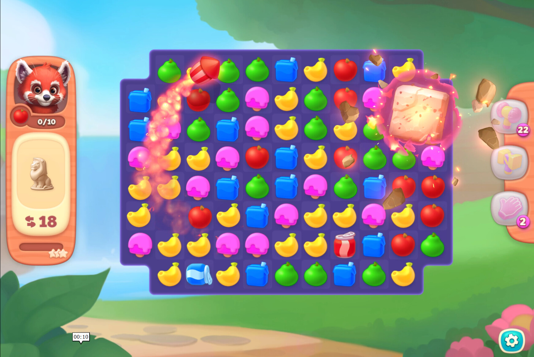 ArtStation - Match 3 Rocket VFX