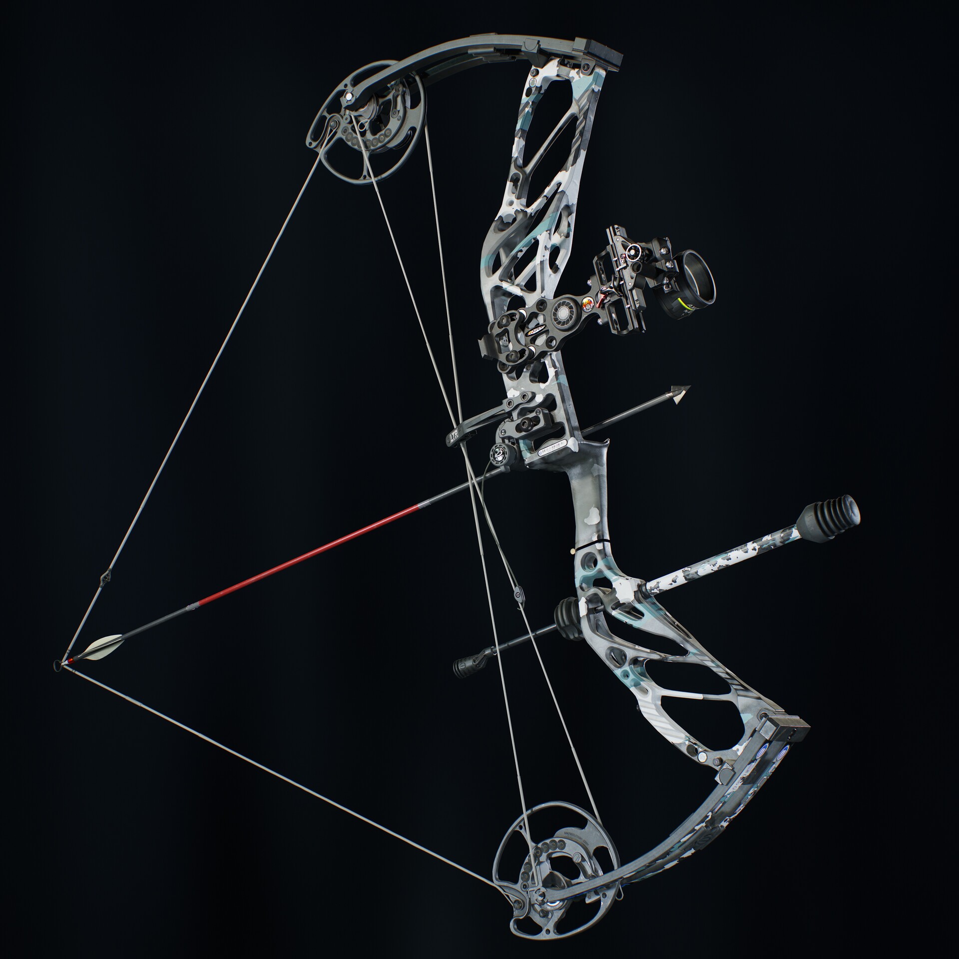 ArtStation - Compound Hunting Bow - Game Asset