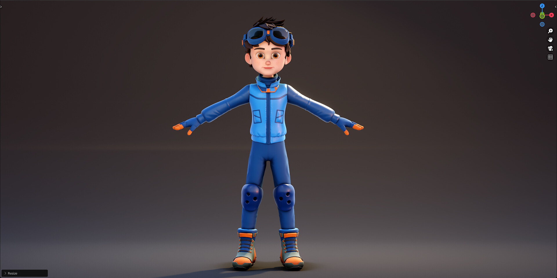 ArtStation - Stylized Adventure Boy - Blender