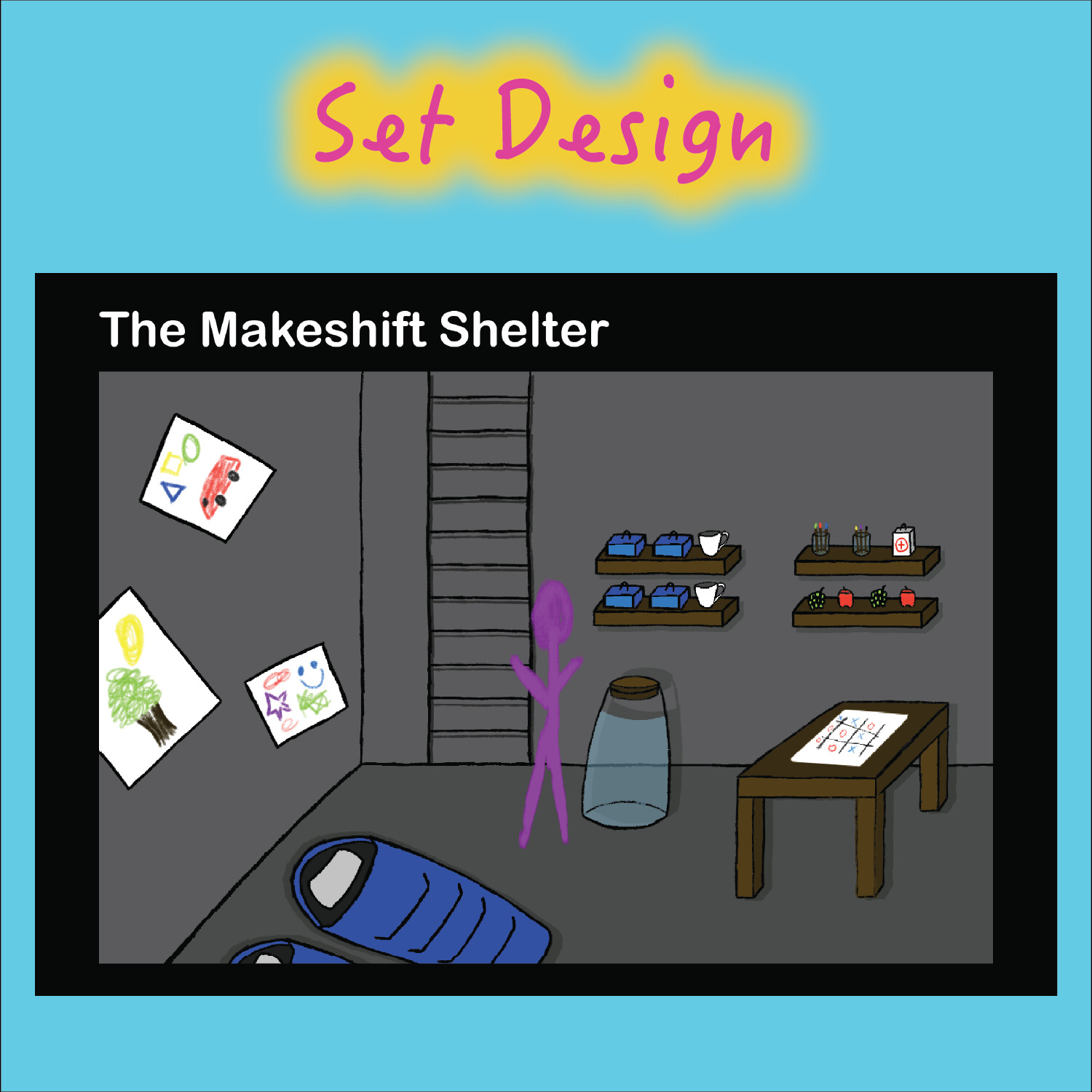 ArtStation - Set Design- The Makeshift Shelter