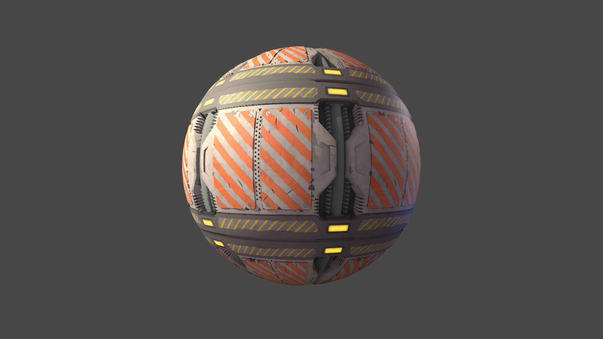 ArtStation - Mechanical surface material practice