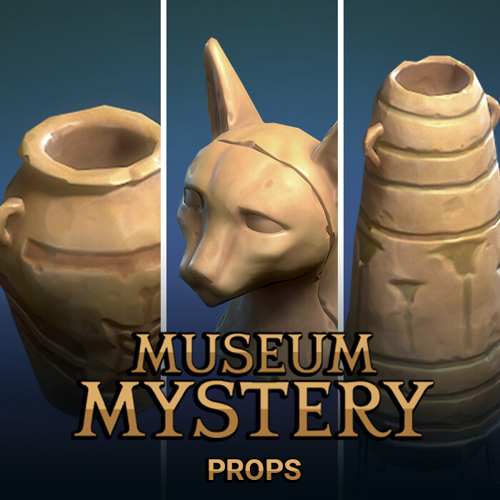 ArtStation - Museum Mystery: Props