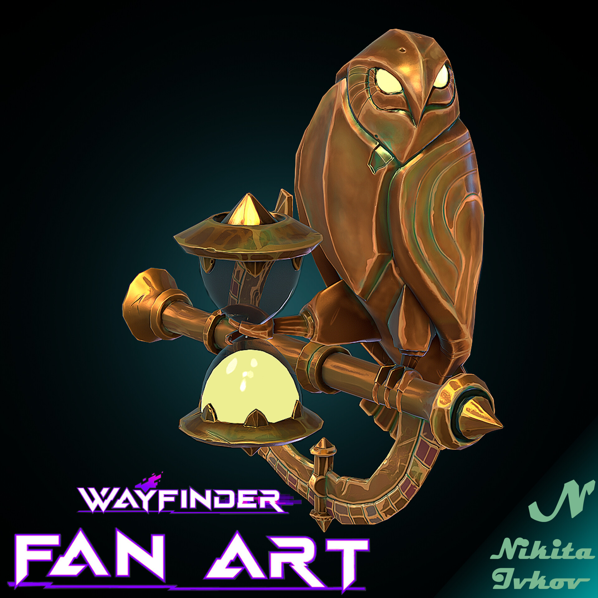 ArtStation - Wayfinder Fan Art - Aurelian Ruins Owl - Gameplay Asset