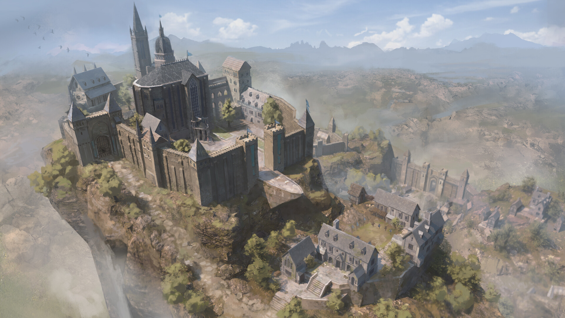 ArtStation - medieval manor castle