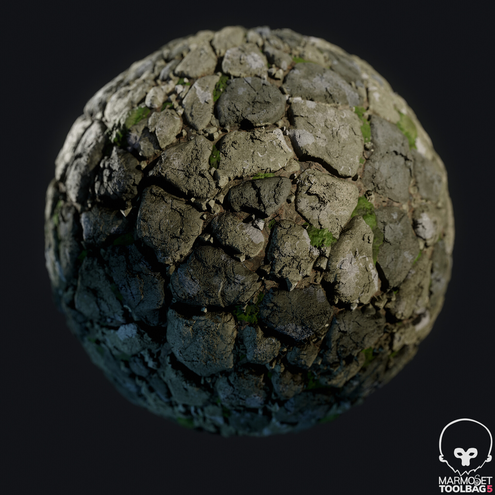 ArtStation - Substance Designer - Grassy Cobblestone
