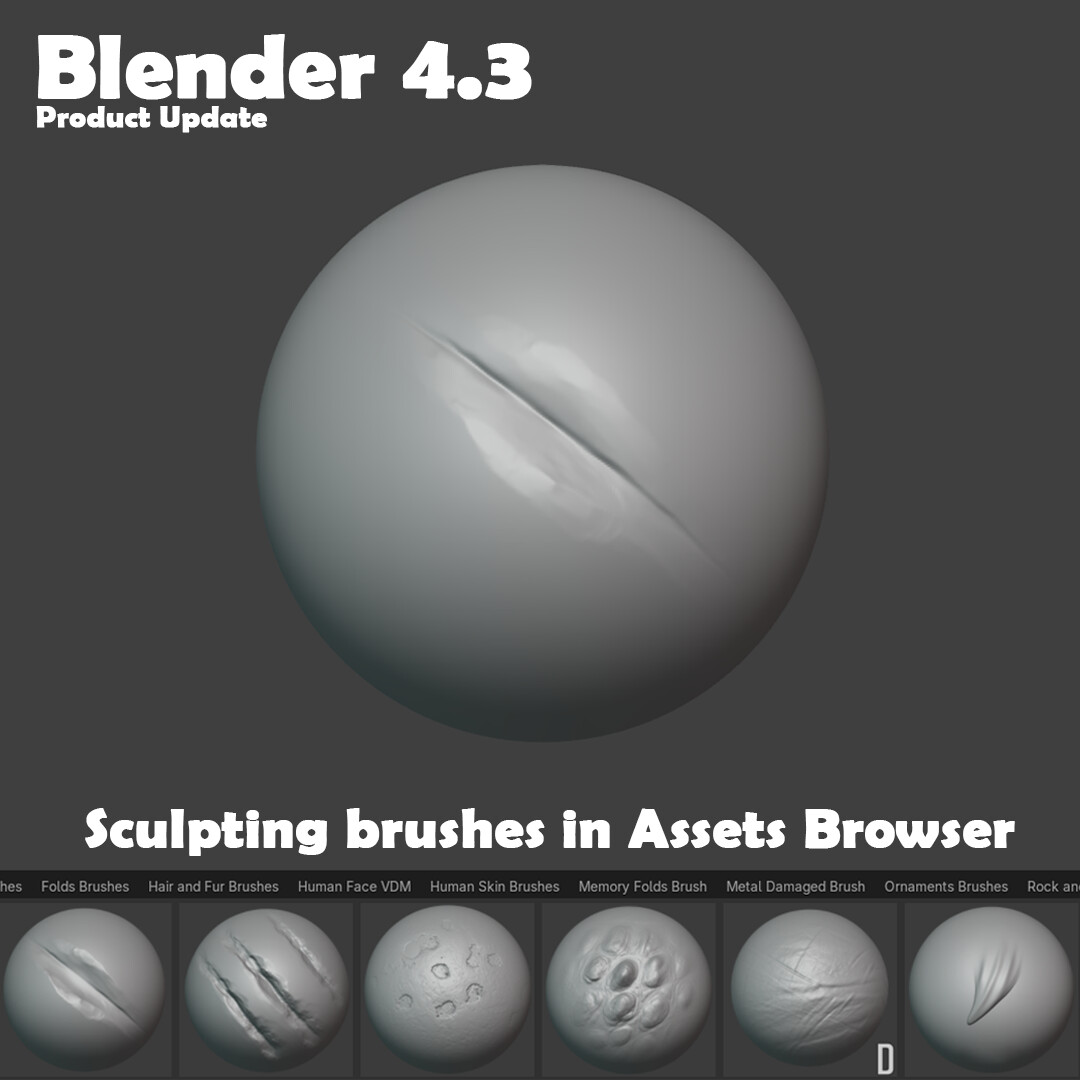 ArtStation - Blender Brushes Update to Blender 4.3!