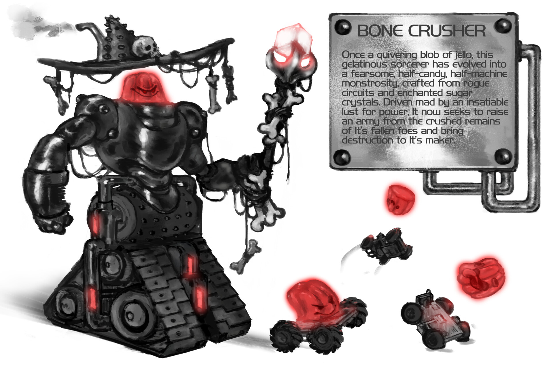 ArtStation - Candy Cyborg Wizard - Challenge Submission