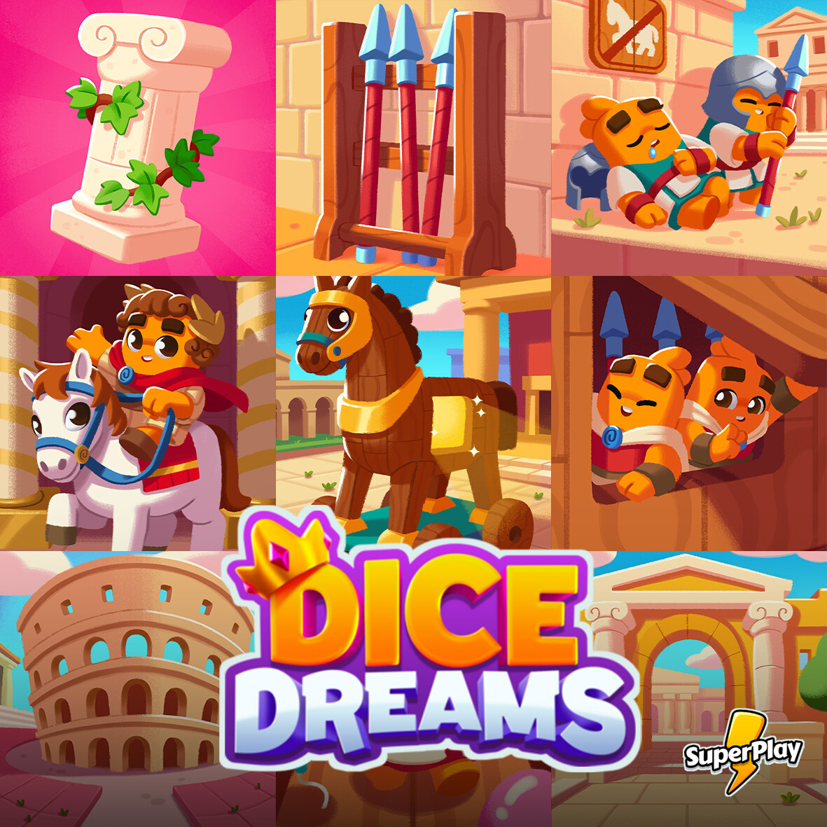 ArtStation - Dice Dreams - Troy Set