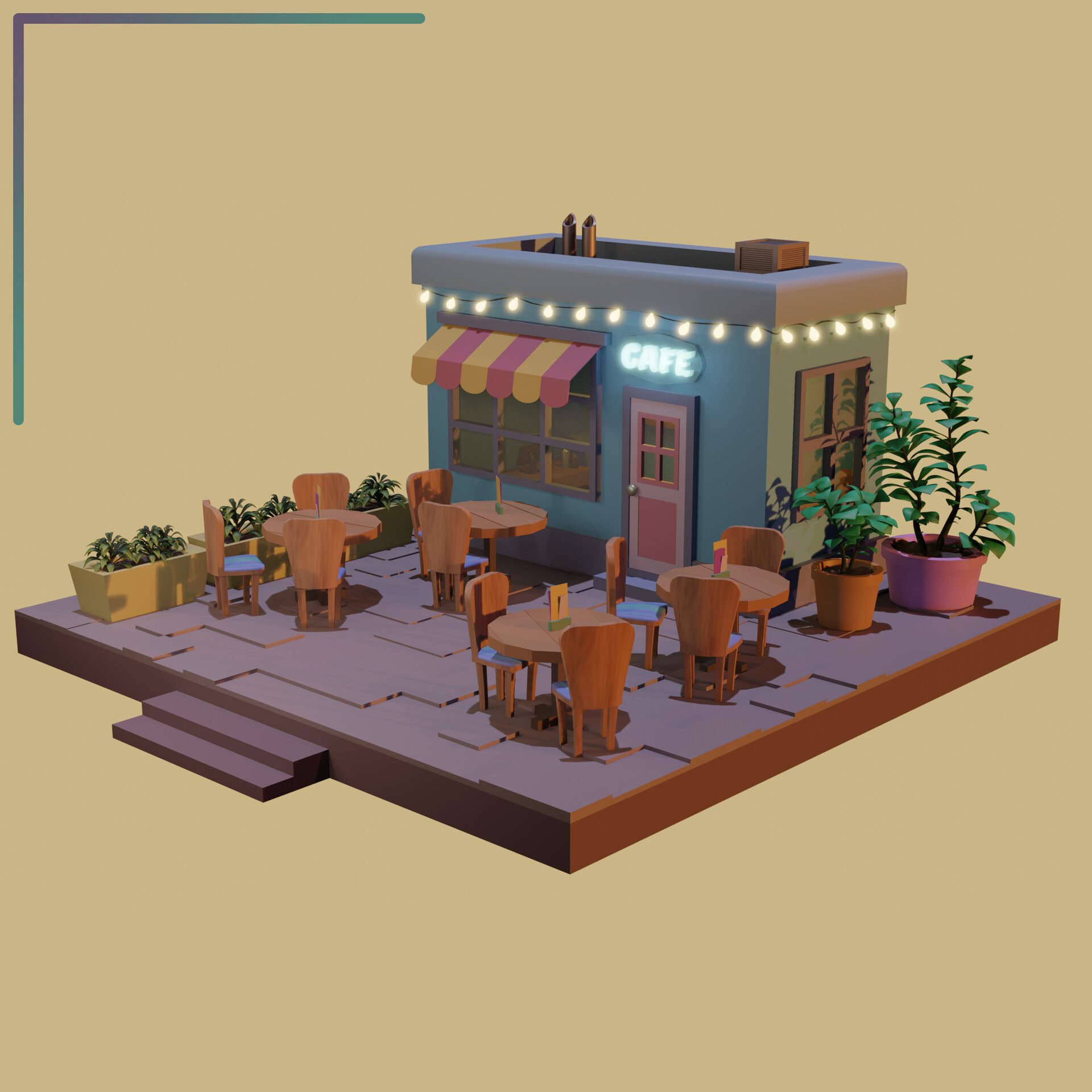 ArtStation - Cozy Cafe