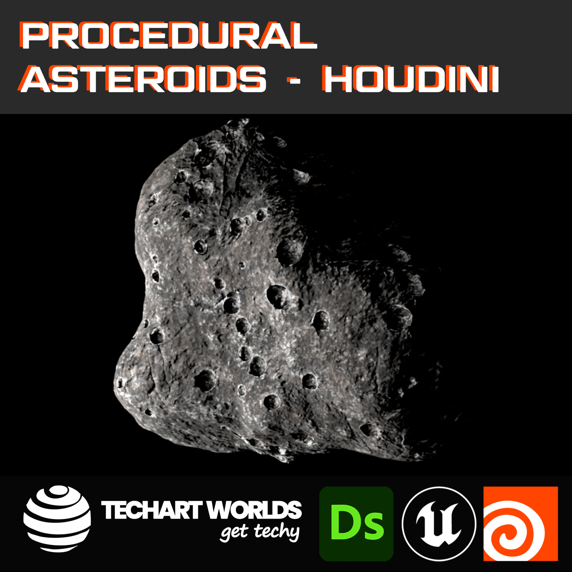 ArtStation - PROCEDURAL ASTEROIDS - HOUDINI