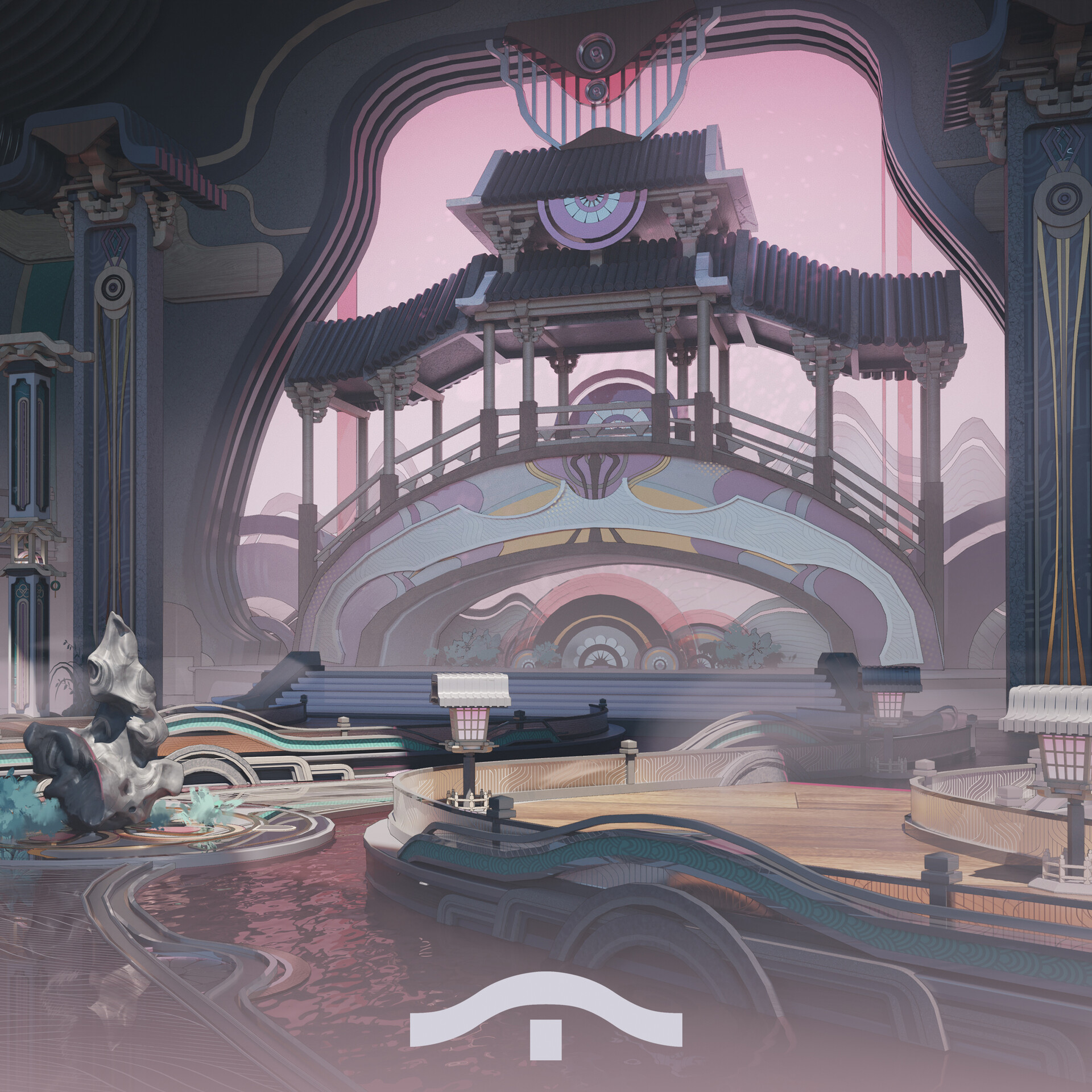 ArtStation - Project Eastern-Distant Bridge Hall