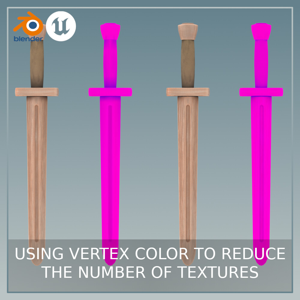 ArtStation - Using Vertex Color to reduce the number of Textures