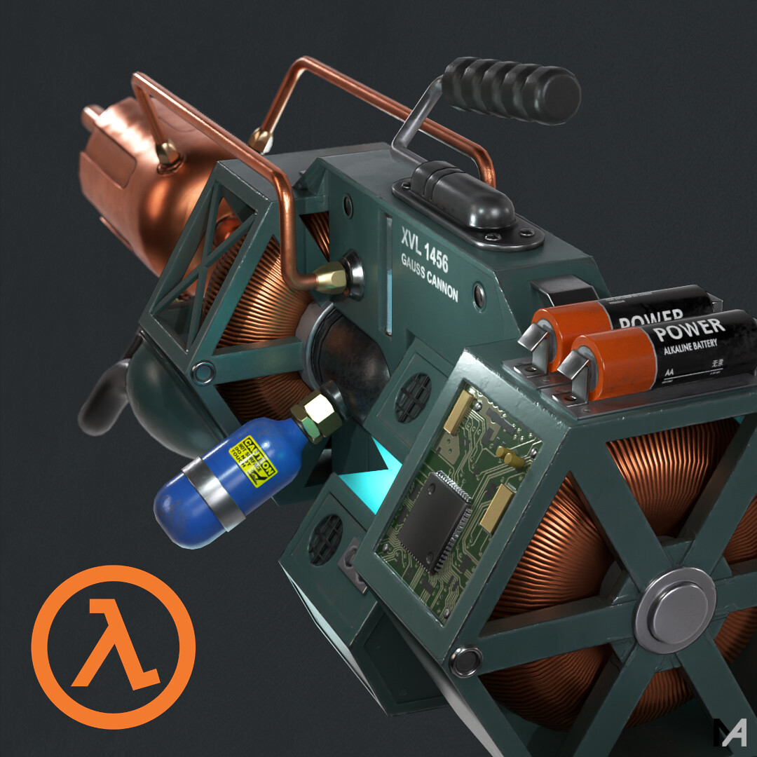 ArtStation - Tau Cannon from Half-Life