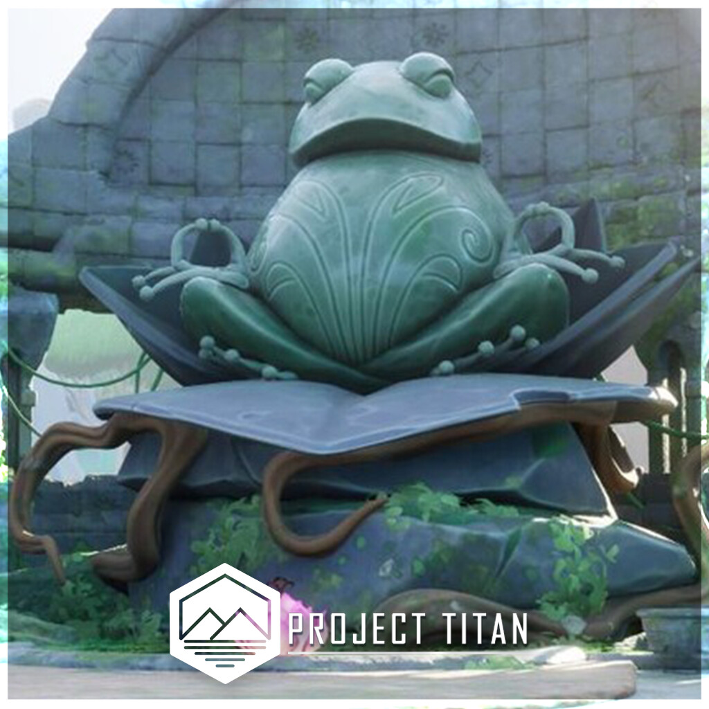 ArtStation - Frog Shrine Statue