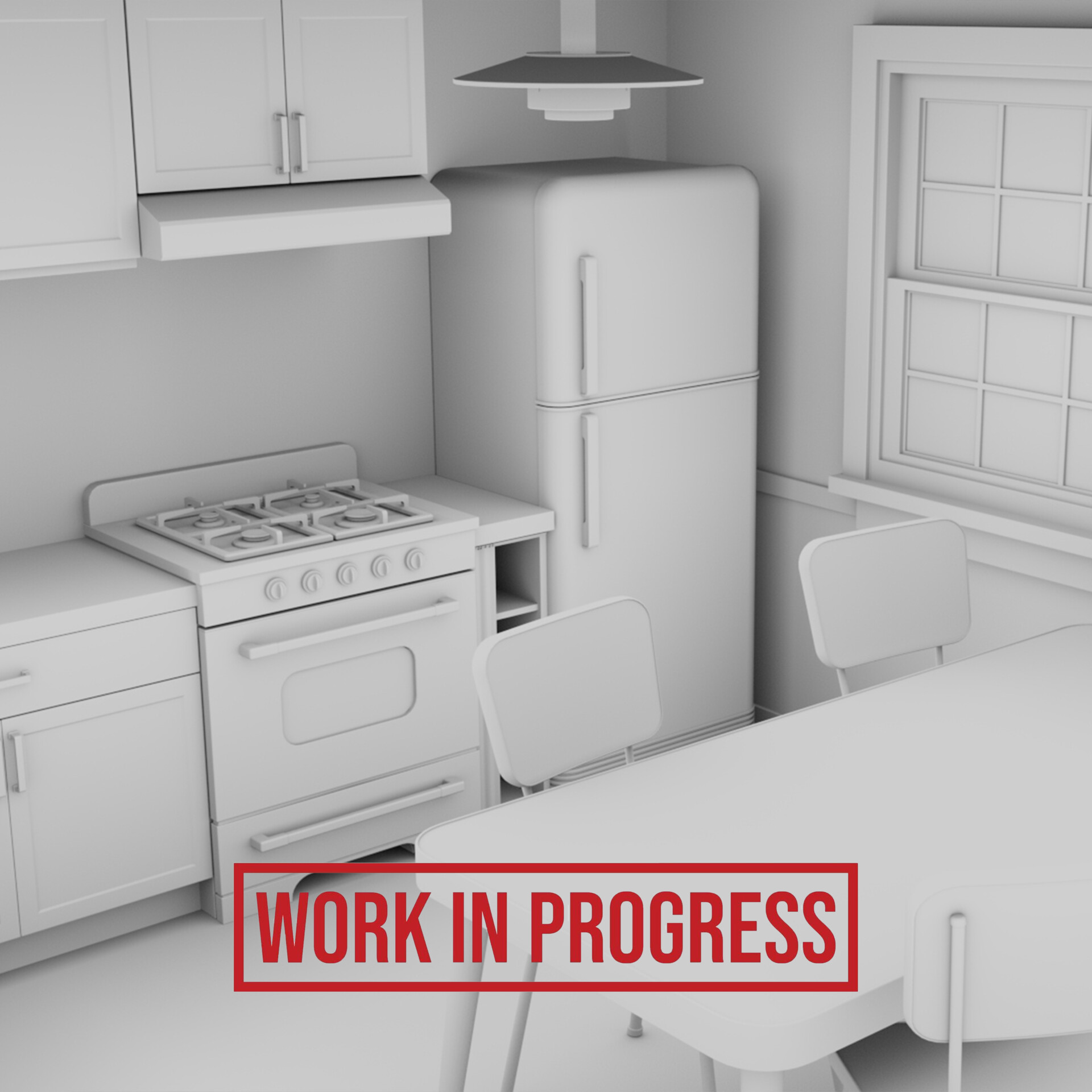 ArtStation - WIP Kitchen