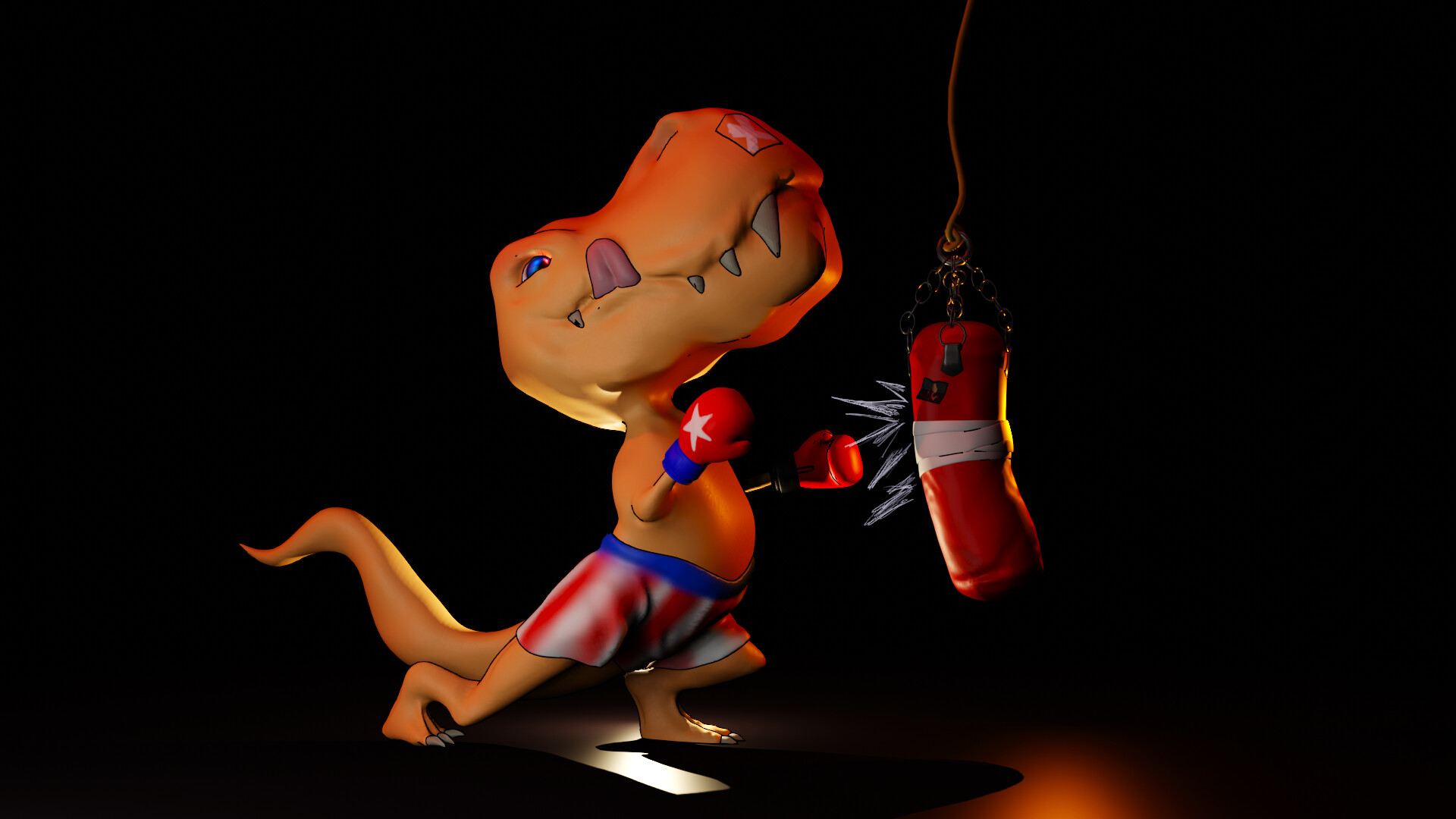 ArtStation - Boxing T-Rex