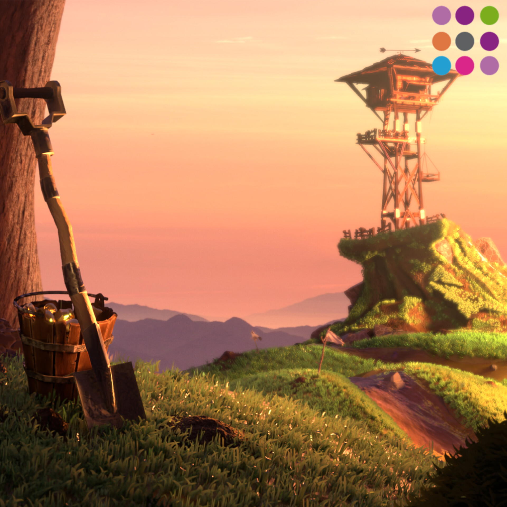 ArtStation - Sunset Hut