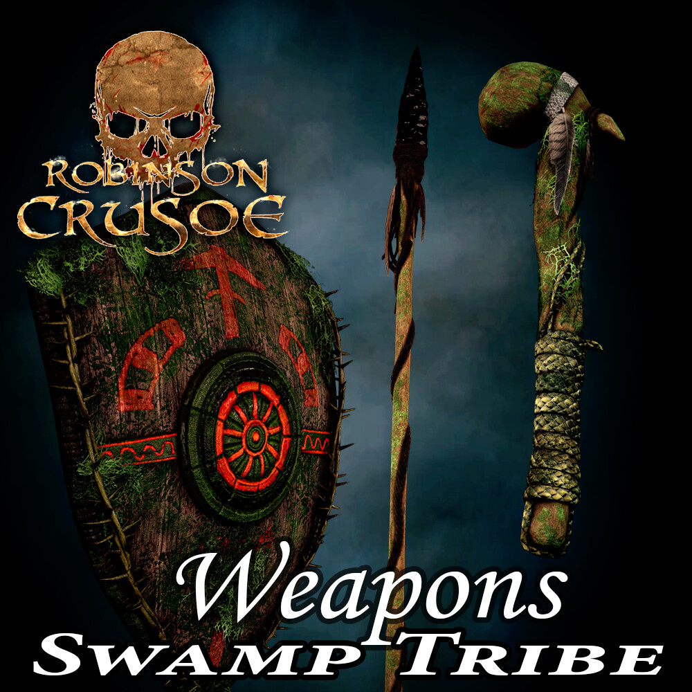 ArtStation - Swamp Tribe Weapons