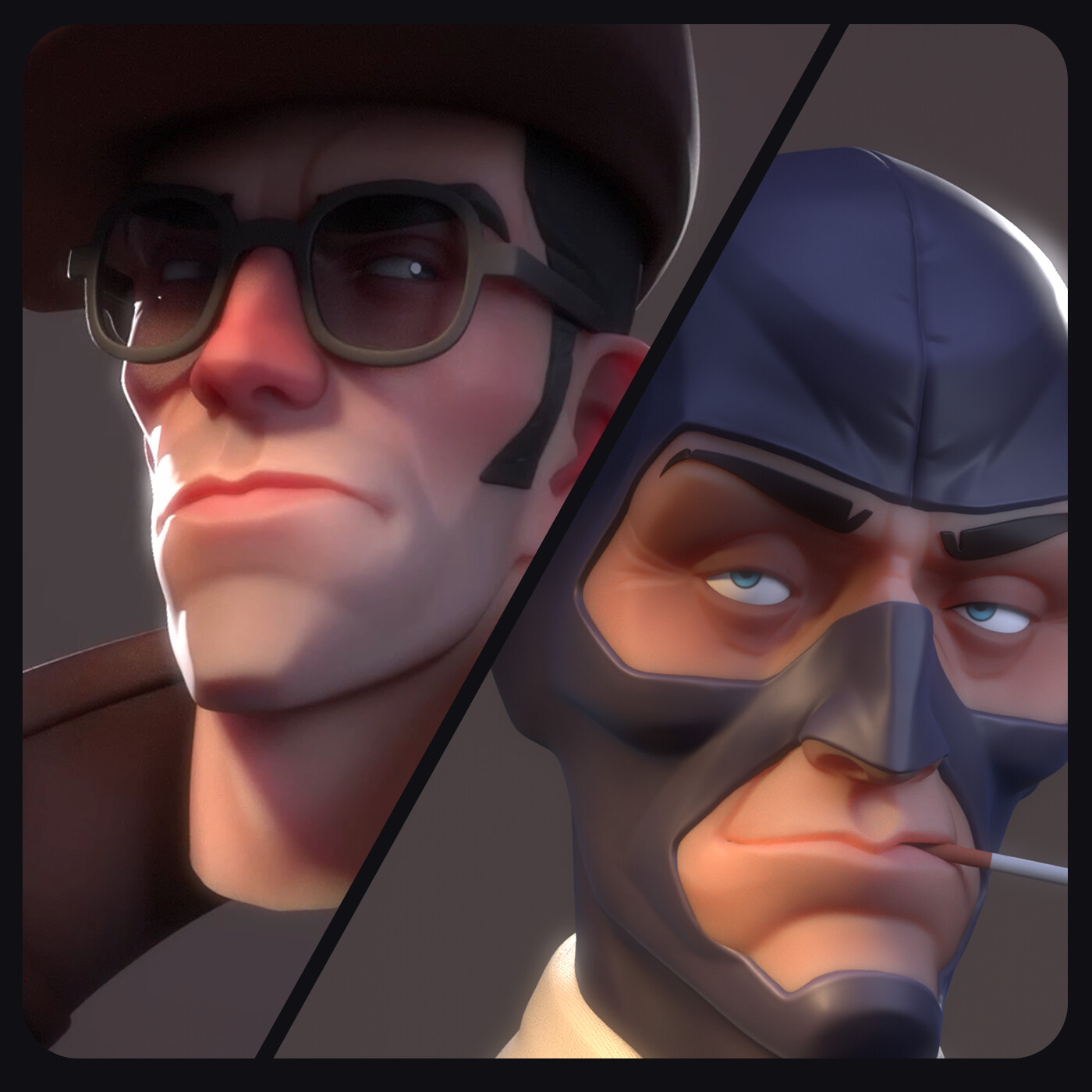 ArtStation - TF2 FanArt Portrait Series