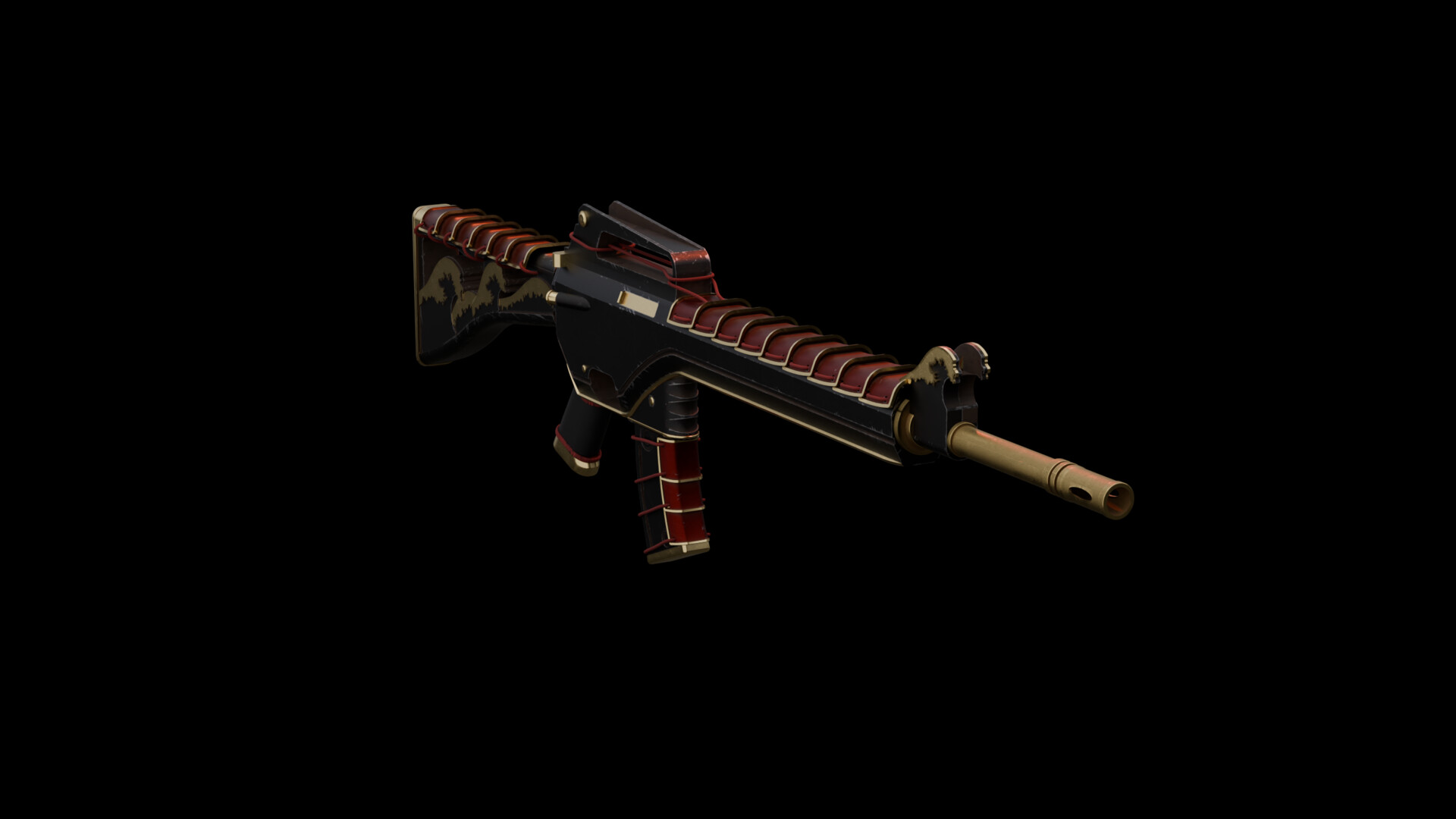 ArtStation - M16 Gun Skin