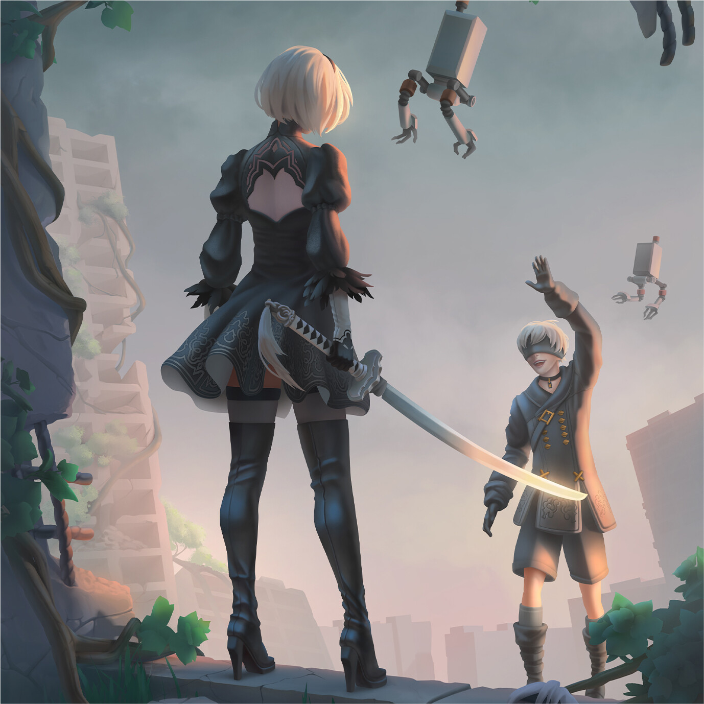 ArtStation - Nier Automata fan-art