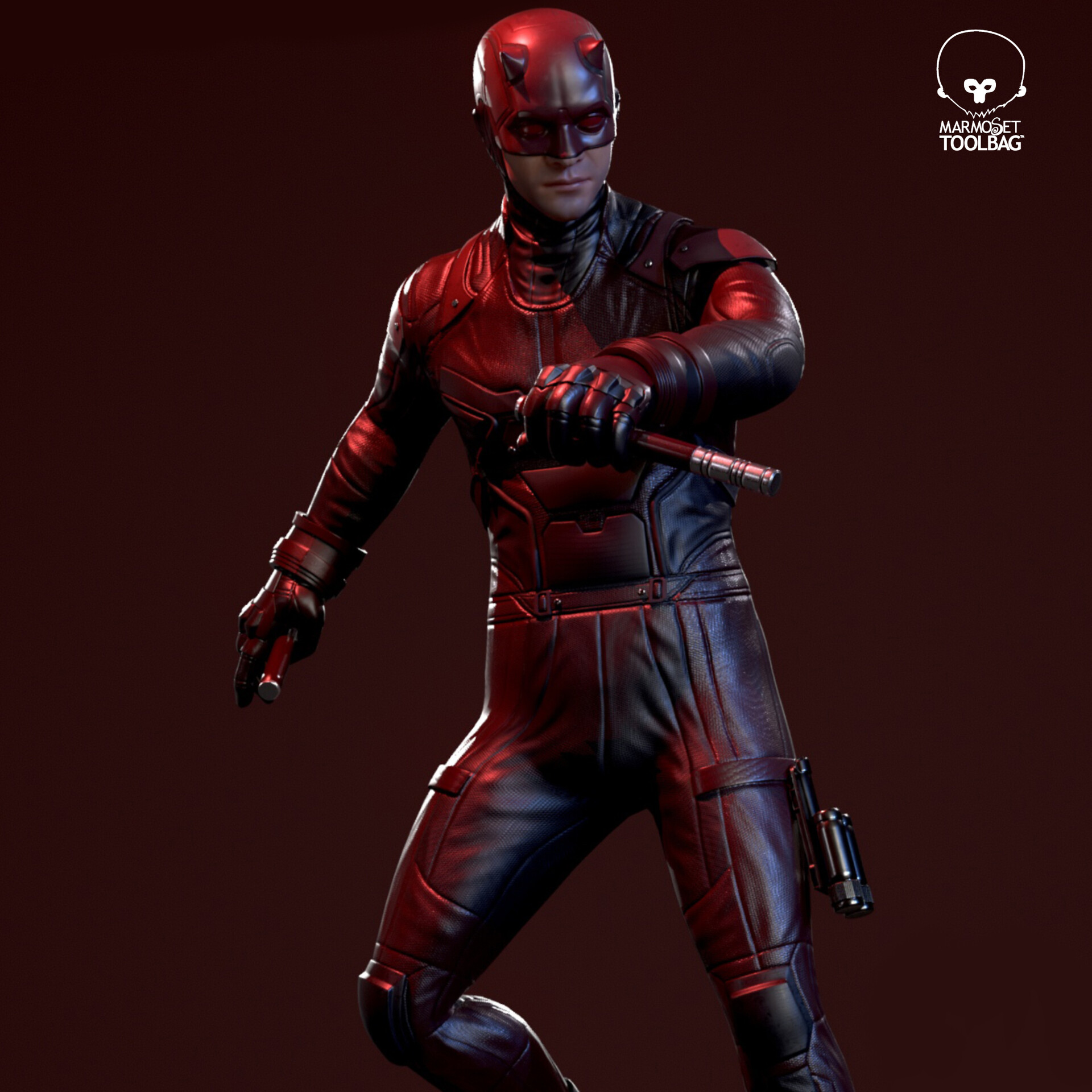 ArtStation - Daredevil's 3D Model Fan Art