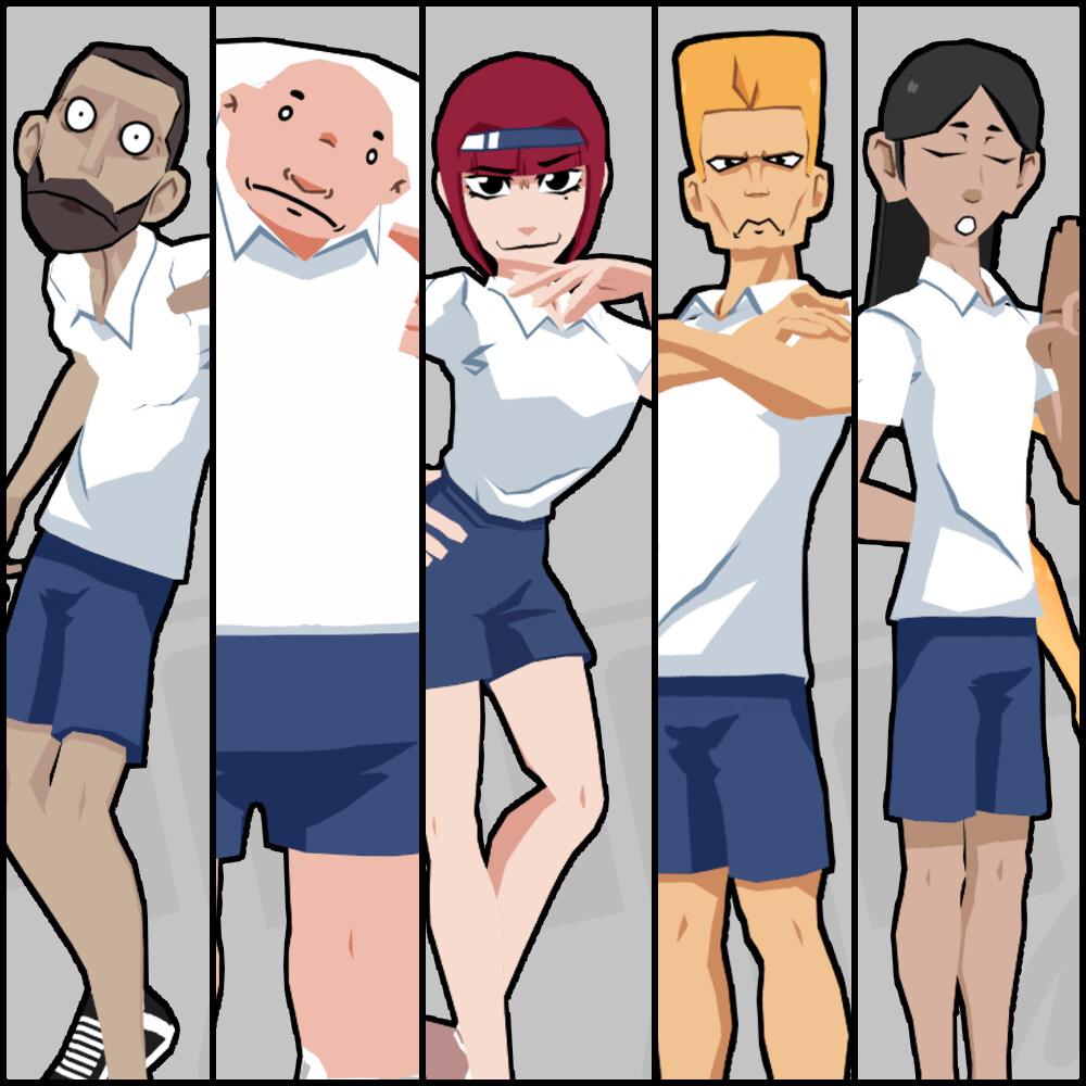 ArtStation - KING OF PING PONG: MEGAMIX character sheets